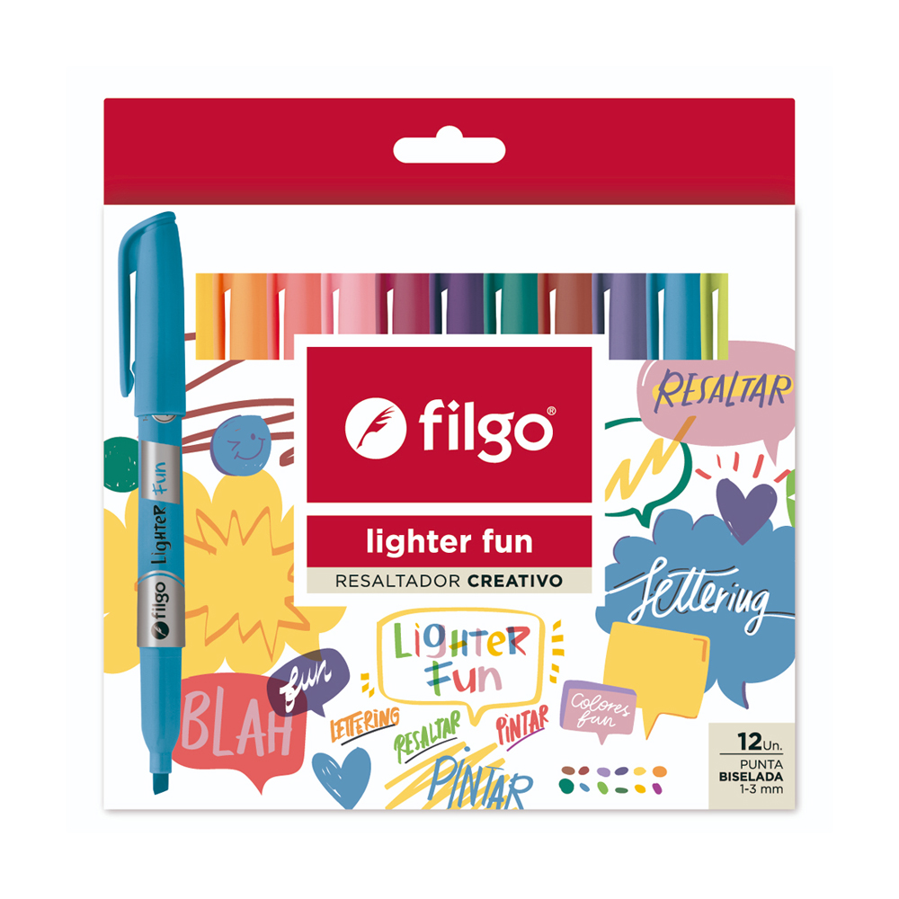 DESTACADOR FILGO CREATIVO L.FUN X12 - Comercial La Papa